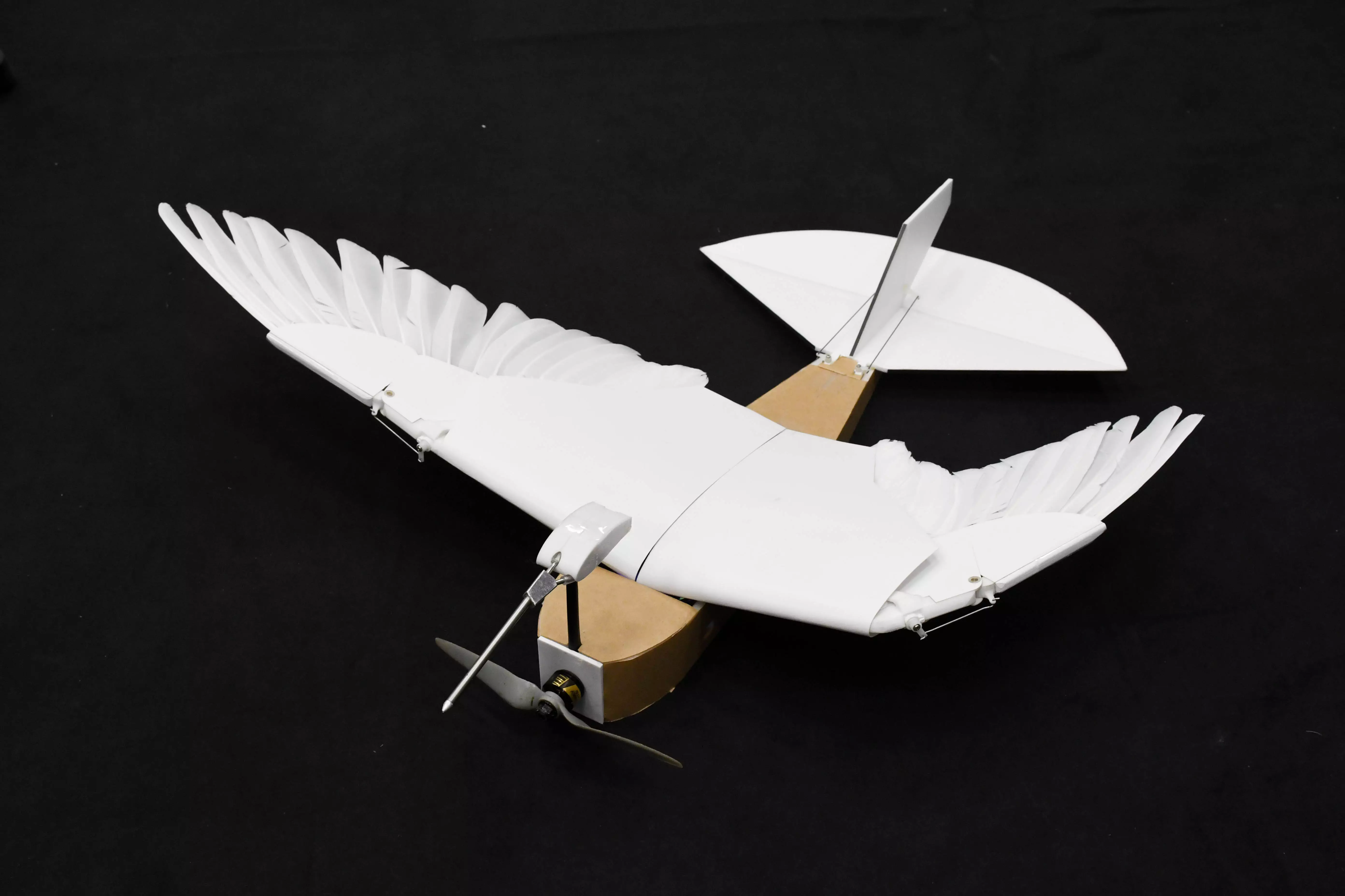 Mat Hëllef vu Pigeon Feathers, hëlt dëse Roboter an den Himmel