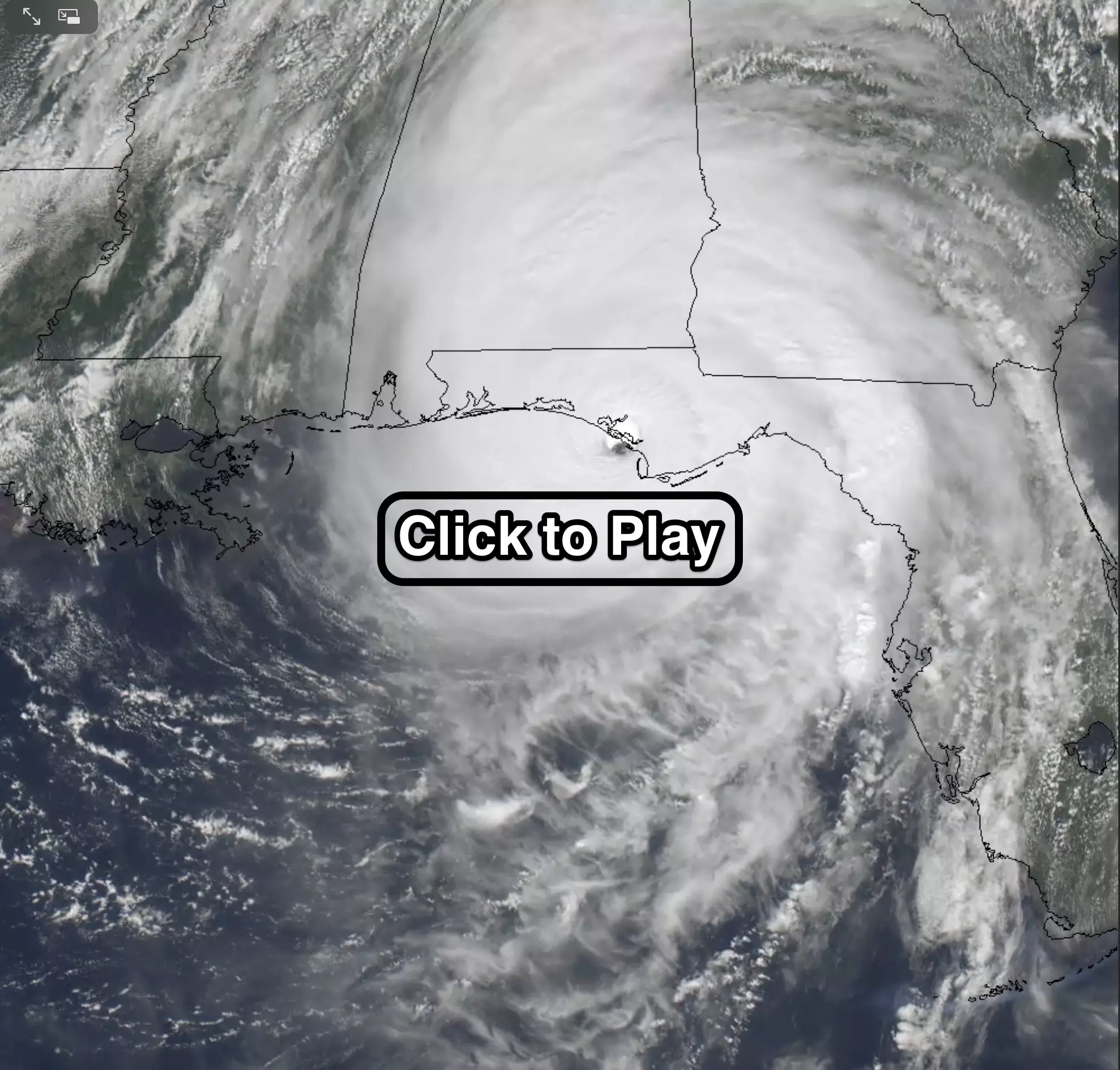 Huracán Michael: espectacular vista satelital del ojo del monstruo mientras se adentra en la costa de Florida