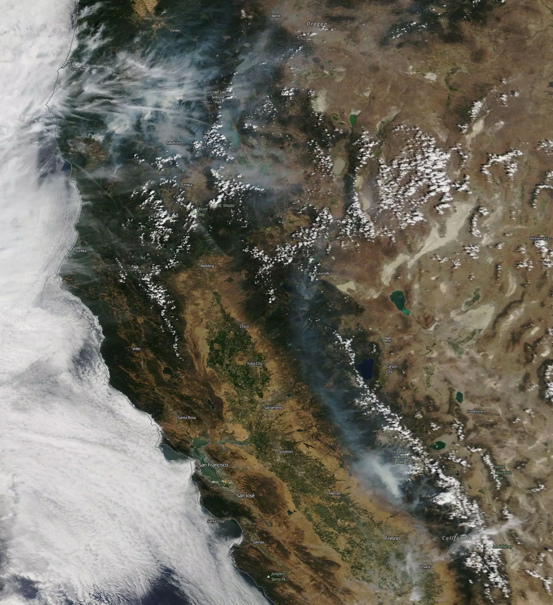 Fala upałów przynosząca krytyczne i ekstremalne pożary nadchodzi, gdy pożary w Kalifornii i Oregonie nadal szaleją