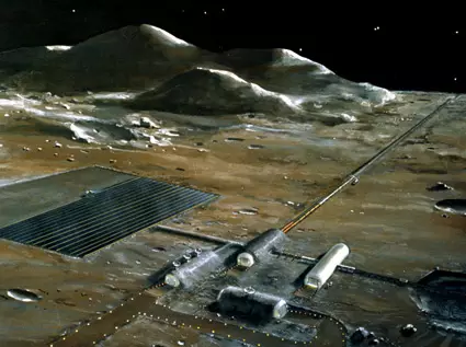 A NASA pode descartar plans para unha base lunar permanente