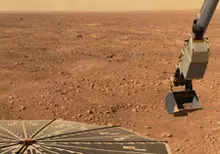 Mars Phoenix Lander nwetara ụtọ mbụ nke ice Martian